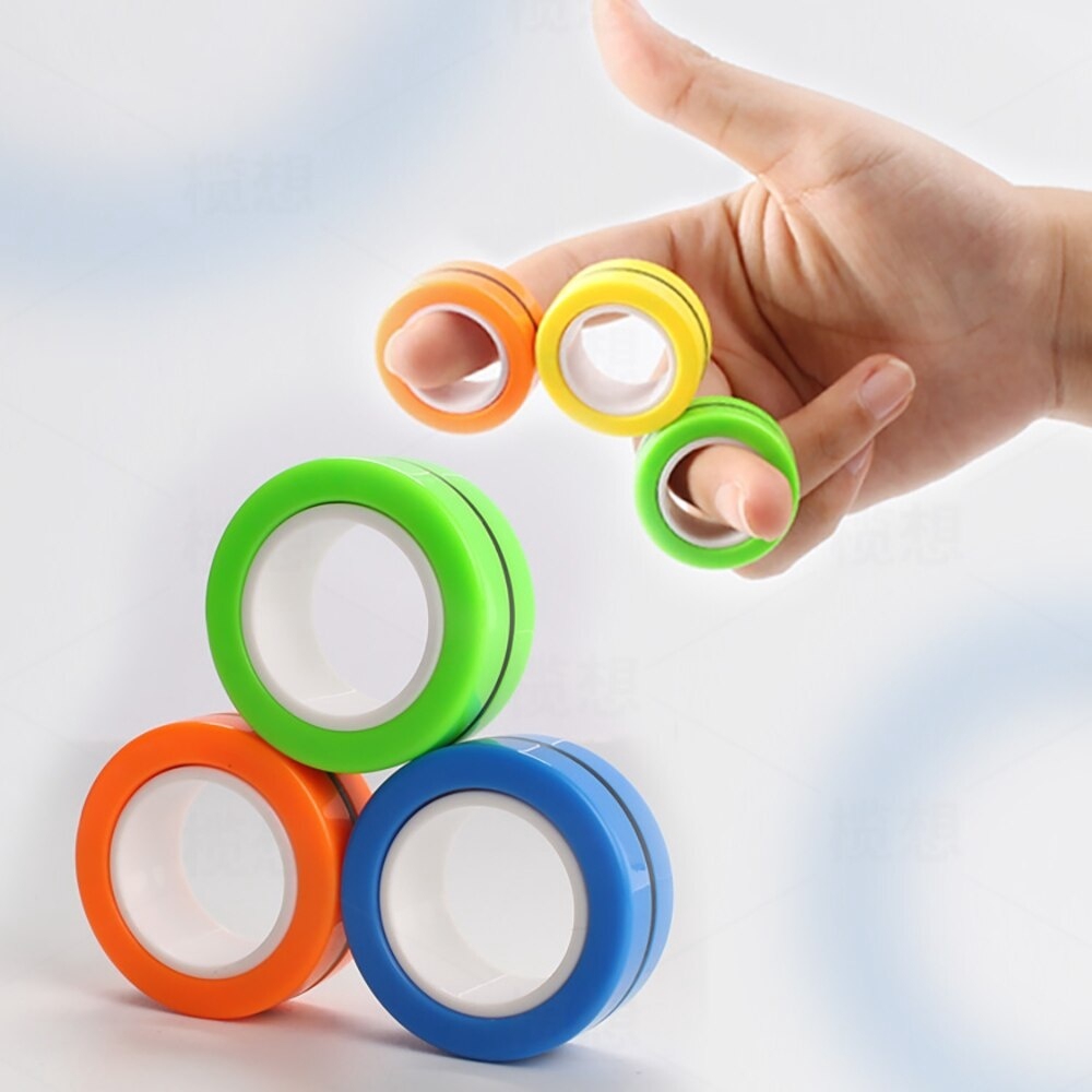 FinGears Magnetic Rings Anti-stress Magnetic Rings for Autism ADHD ...