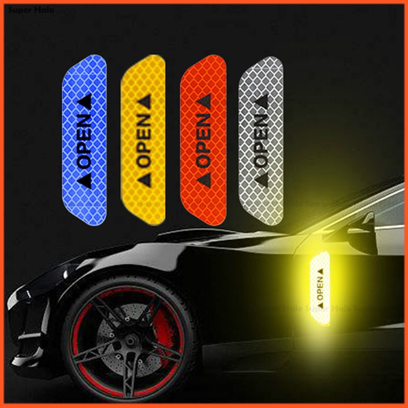 【New】1pc Car Reflectante Reflector Sticker Car BodyHigh Reflective ...