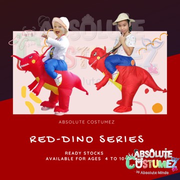 Halloween Costumes/ Kids Costumes /Jurassic Series/ Red-Dino Kids/Party ...