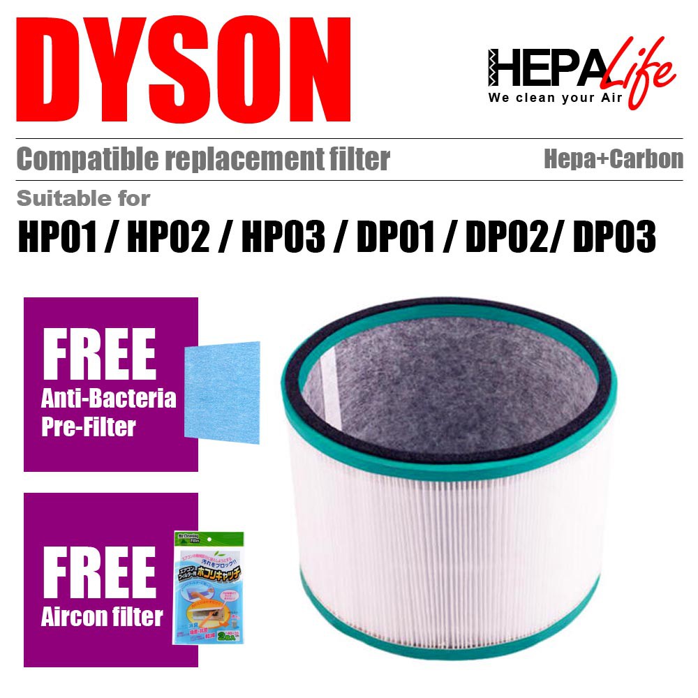 HP01 HP02 HP03 DP01 DP02 DP03 Compatible Air Purifier Fan Dyson Filter ...