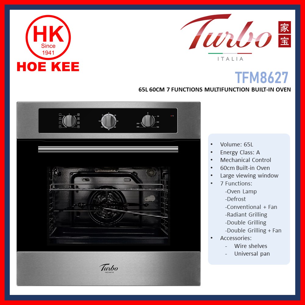 Turbo Incanto TFM8627 7 Functions Multifunction Oven | Shopee Singapore