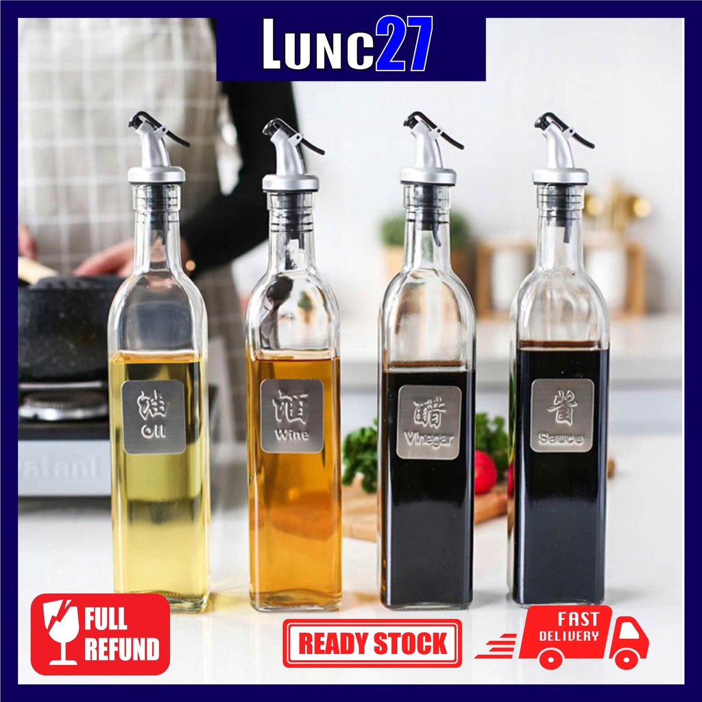Oil Dispenser Glass condiment bottle Glass oil bottle Glass sauce ...