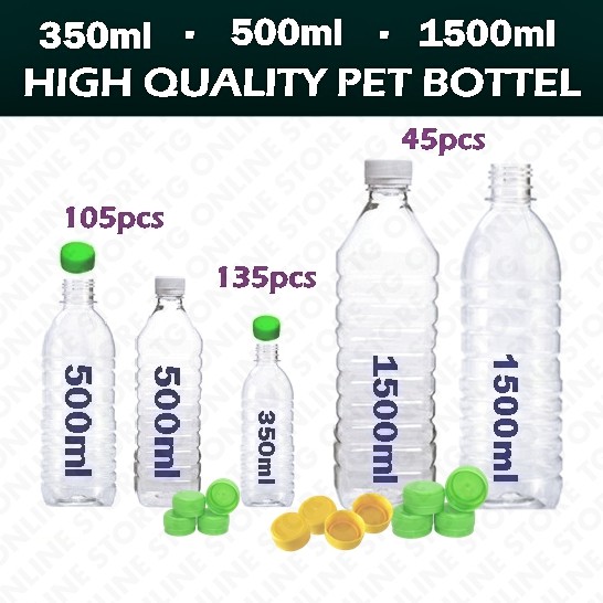 Plastic Bottle PET Bottle Juice Plastic Bottle Botol Kosong Plactik Botol Air Penutup Botol ...