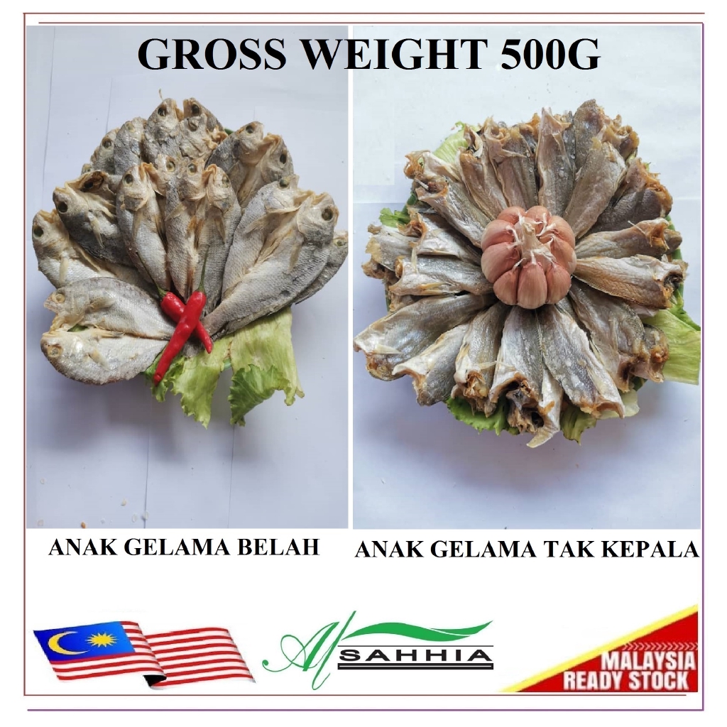 Al Sahhia Fish Salted Gelama Split and Traditional Headless Gelama ...