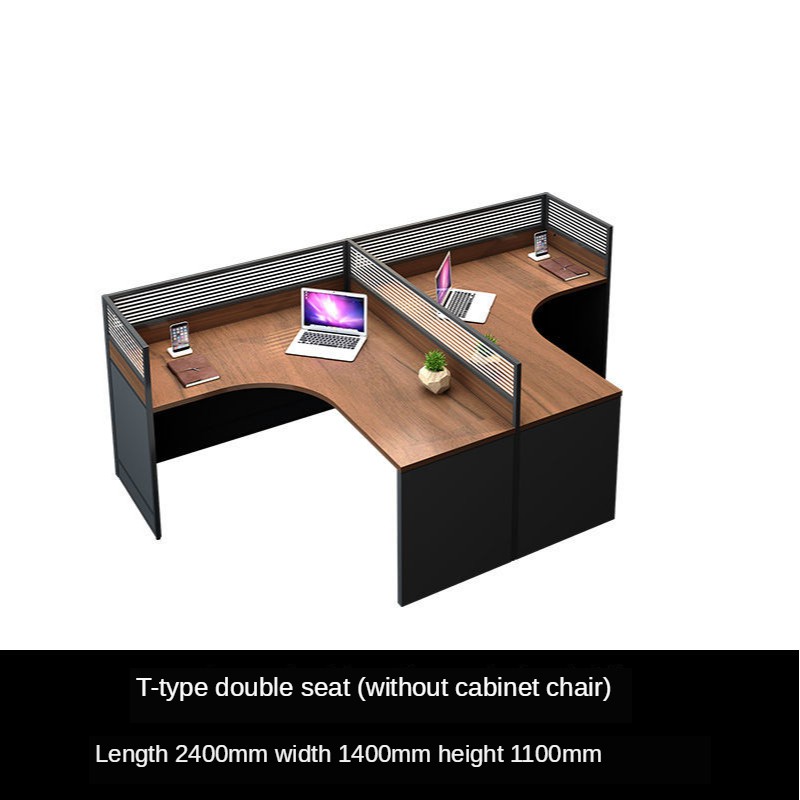 Screen desk 4 people simple staff table 6 people office table and chair ...