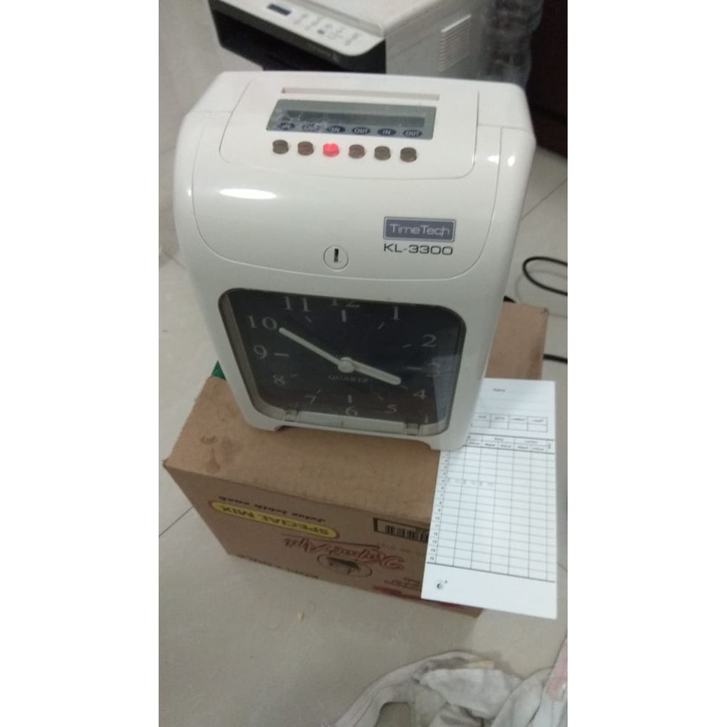 MESIN Timetech Check Employee Attendance Machine Is normal And Ready To ...