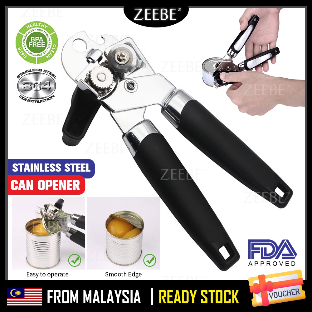 ZEEBE Stainless Steel Can Bottle Opener Side Cut Tin Opener Wine Beer ...