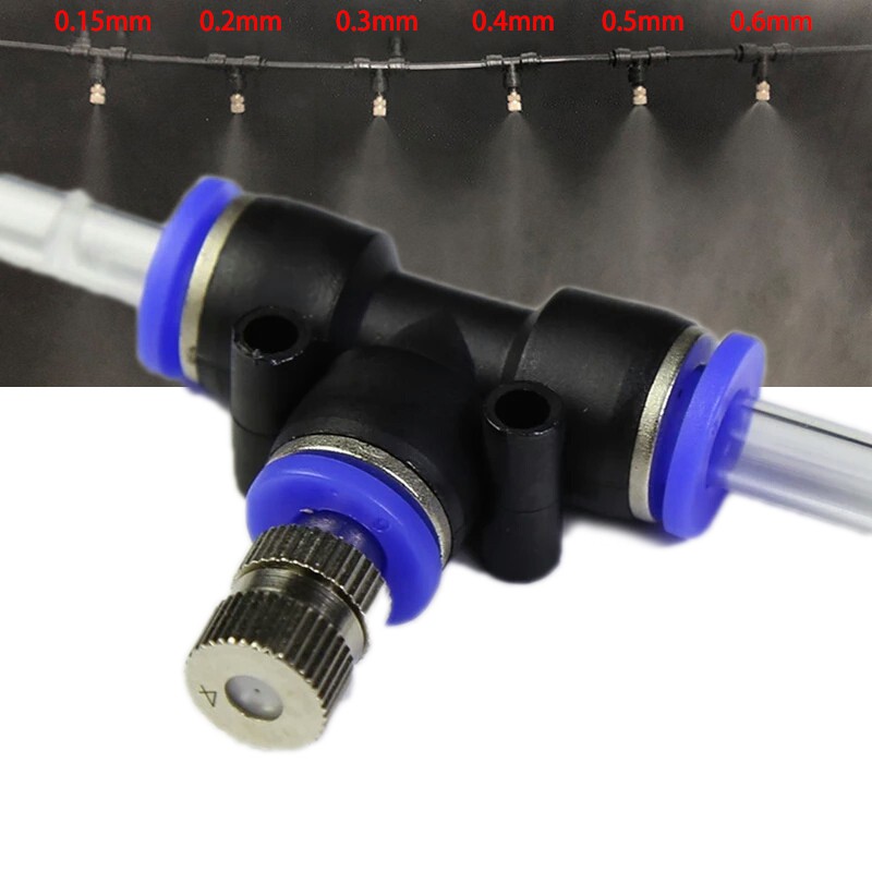 6mm Slip Lock Quick Connector Atomization Misting Water Fog Mist Nozzle ...