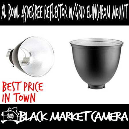 [BMC] XL Bowl 45 Degree Metal Reflector With Honeycomb Grid (Bowens ...