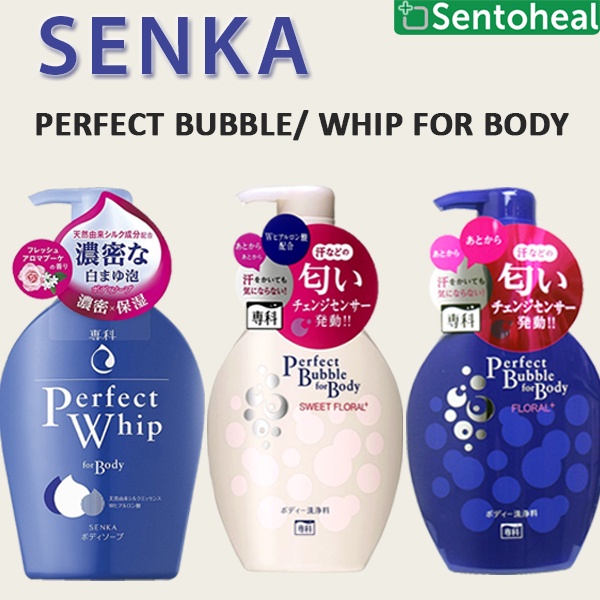 Senka Perfect Bubble for Body - Body Wash/ Cleanser/ Floral/ Sweet ...