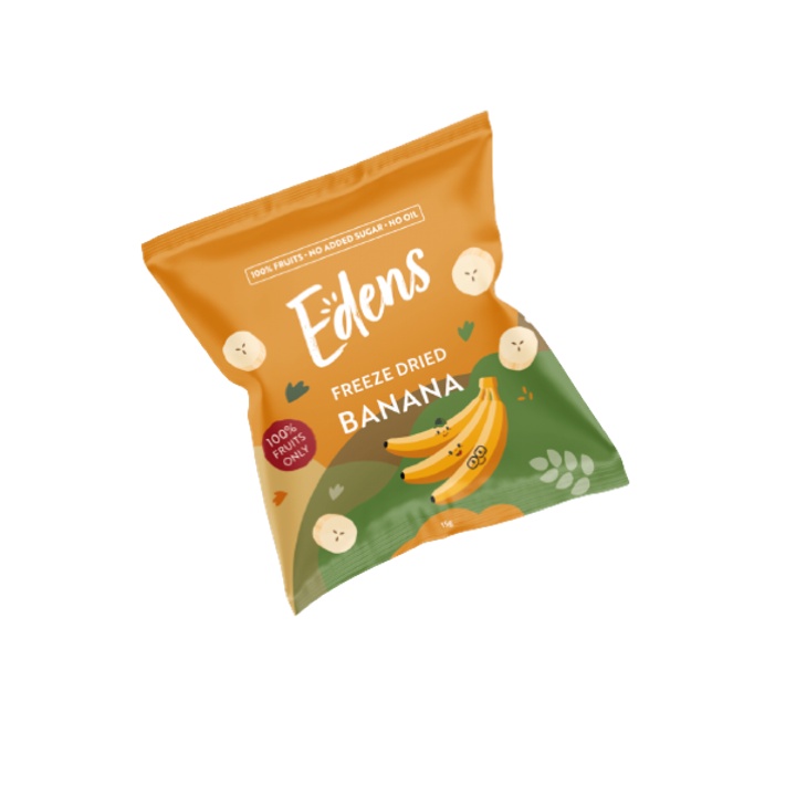 Edens Freeze Dried Banana Chips (16g) | Shopee Singapore