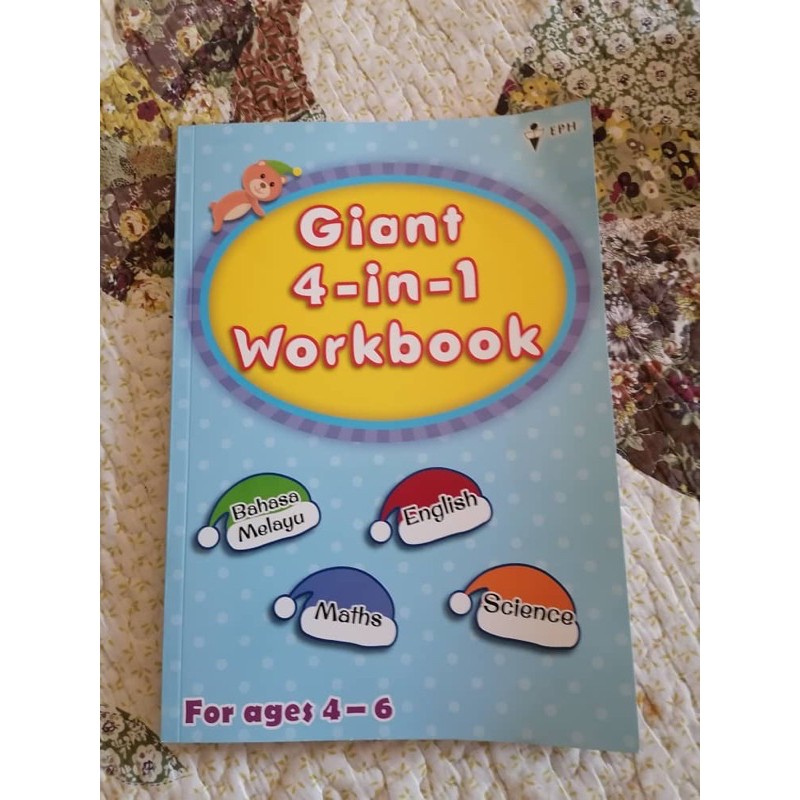 Giant 4 in 1 workbook ( BM/English/math/science ) | Shopee Singapore