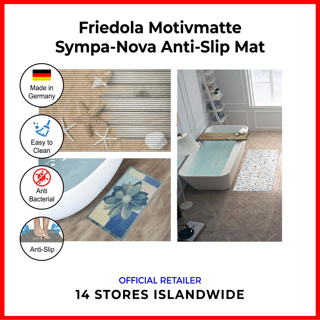 Friedola Motivmatte Sympa-Nova Premium Bathroom Anti-Slip Water ...