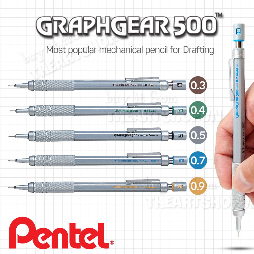 Pentel Graphgear 500 Theartshop Mechanical Pencil | Shopee Singapore
