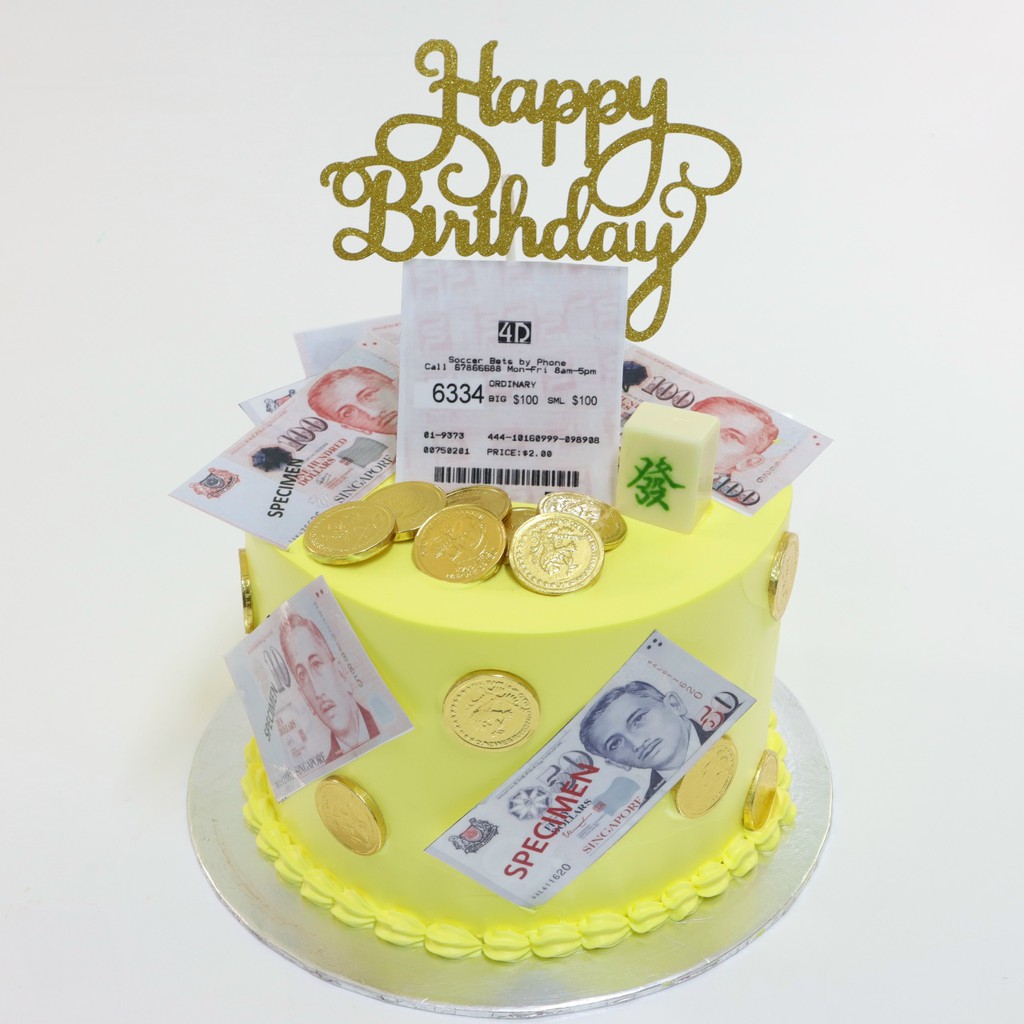 [ECREATIVE CAKE] Money Pull Cake - Lucky Numbers Cake (Please specify ...