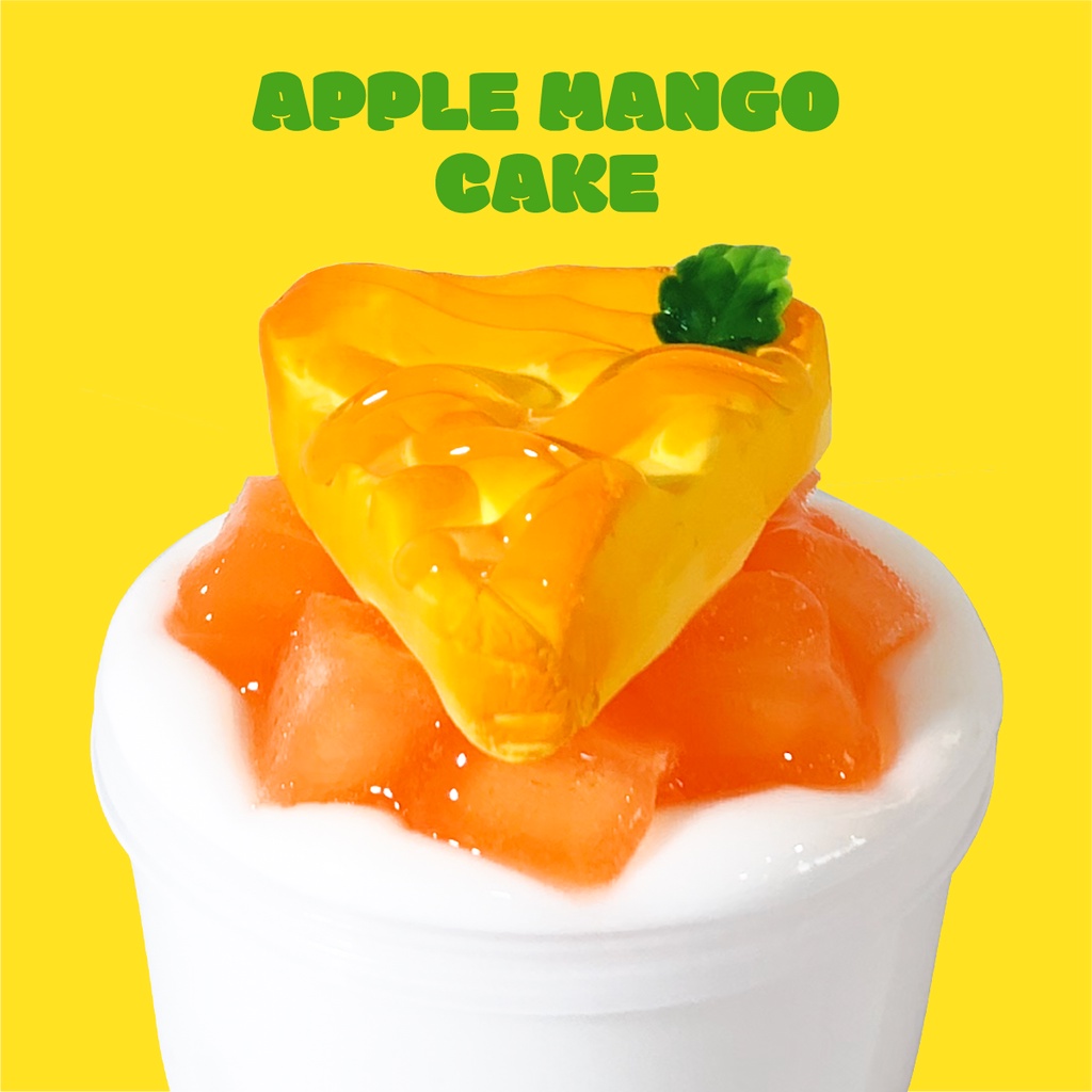 [Palette Slime] Apple Mango Cake Slime | Food Slime | DIY Slime ...