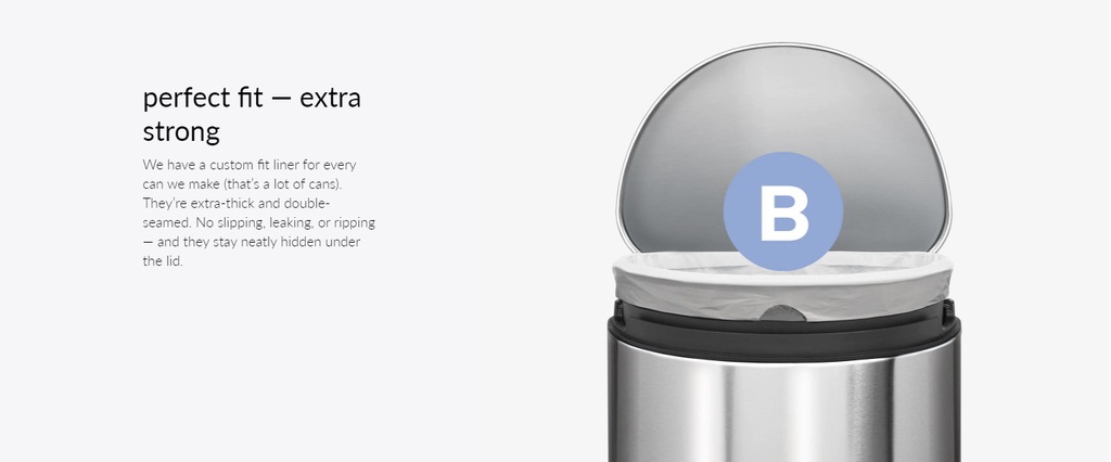 simplehuman 6L Semi-Round Step Trash Bin | Shopee Singapore