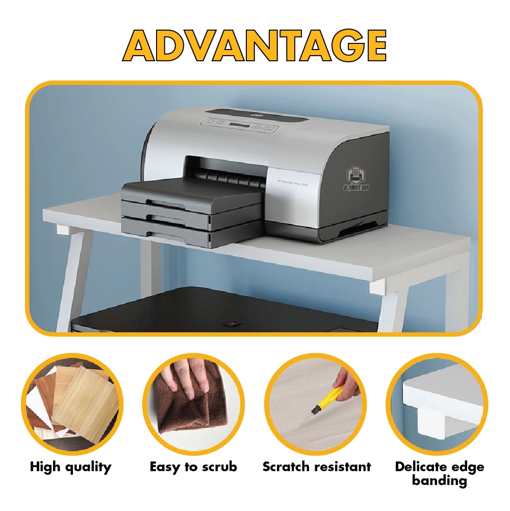 Ultimate Supply Printer Rack, Iron Rack With Double Layer Storage ...