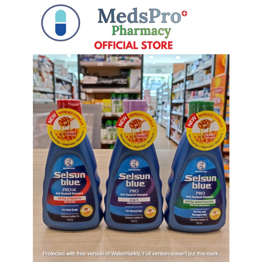 SELSUN BLUE PRO-X AND PRO SHAMPOO 120ML | Shopee Singapore