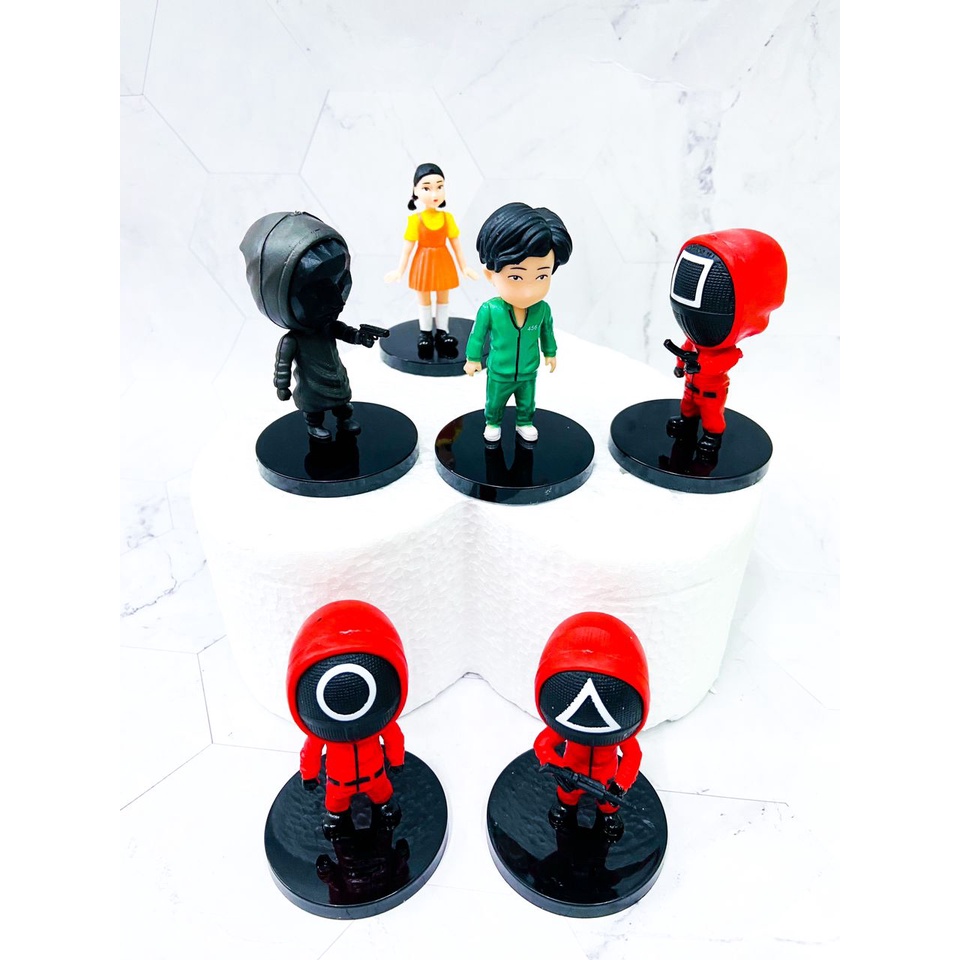 High Quality Squid Game Themed Cake Topper Cake Decoration Squid Game ...