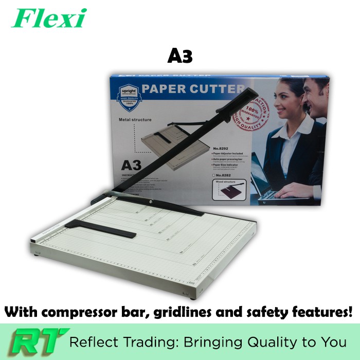 Flexi A3 Guillotine Paper Cutter, 425mm Cut Length, Magnetic Paper ...