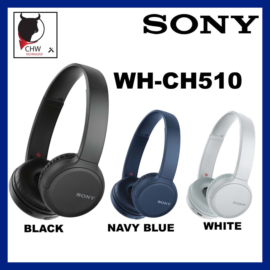 Sony WH-CH510 Wireless On-Ear Headphones Bluetooth Swivel design Voice ...
