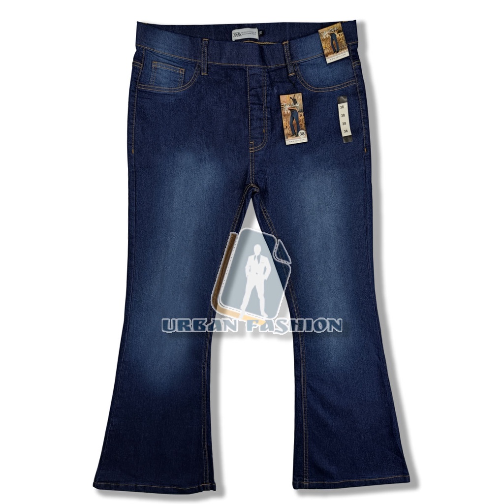 JEGGING BOOTCUT Jeans Full Stretchable Denim Pull on Seluar Bootcut ...