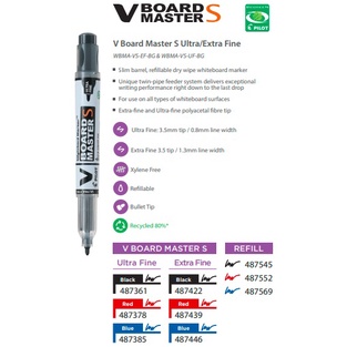 Pilot V Board Master Whiteboard Marker Slim (Size: Extra Fine / Ultra ...