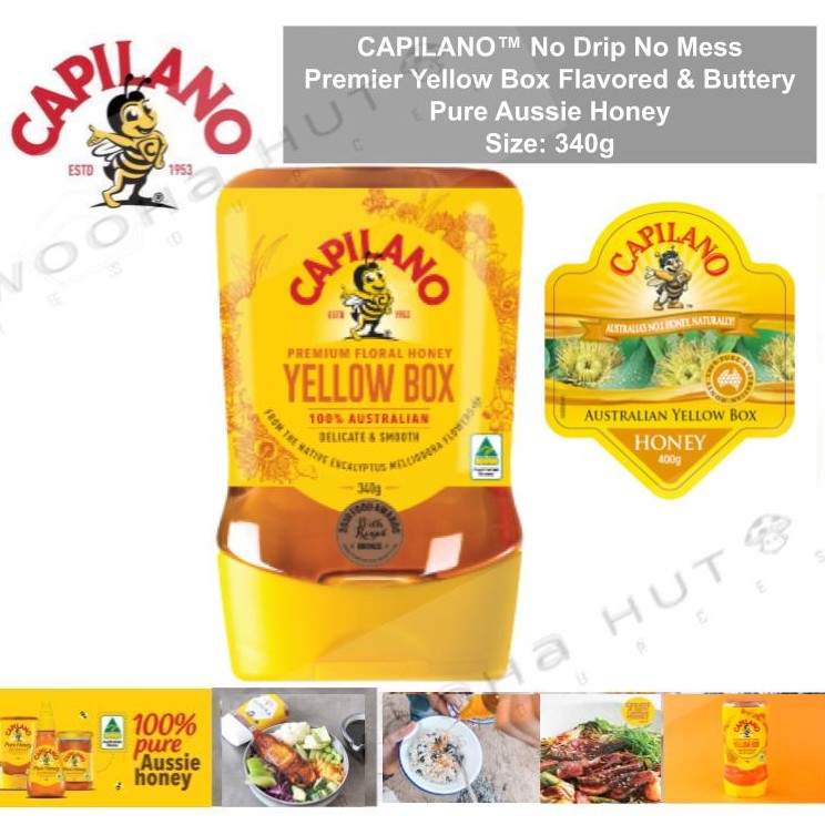 CAPILANOTM No Drip No Mess Premium Yellow Box Flavored & Buttery Pure ...