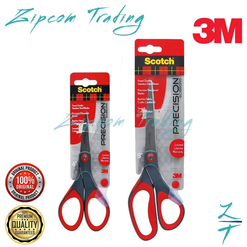 3M Scotch Precision Scissors With Stainless Steel Blade ( 6" /8 ...