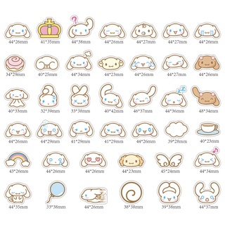 40pcs Cinnamoroll Faces Cute Cartoon Waterproof Scrapbook Stickers ...