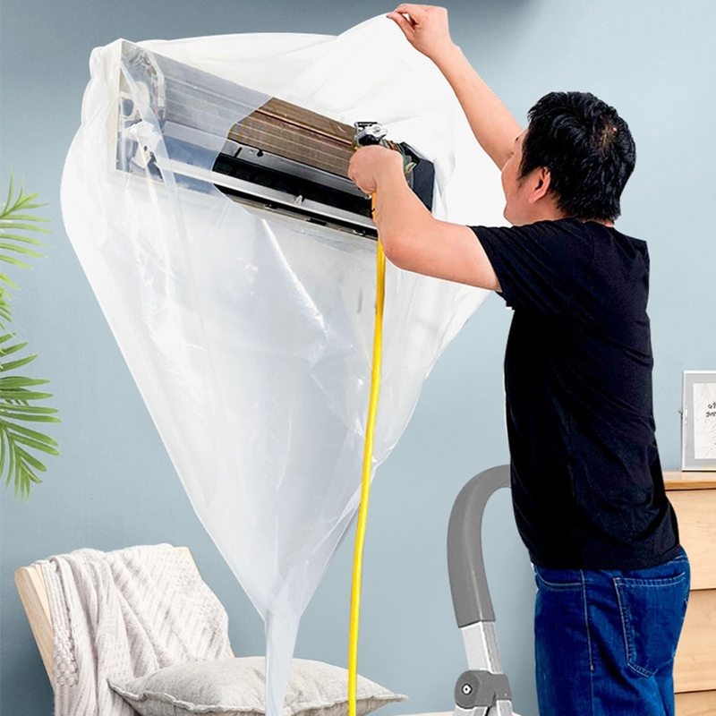 Transparent Water Leak Proof Air Conditioner Cover/ Useful Big Opening ...