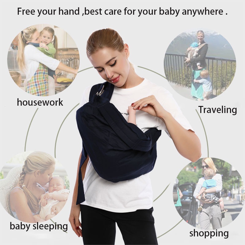 CUBY Baby Sling Ergonomic 4-in-1 Baby Carrier ,Soft Adjustable Ring ...