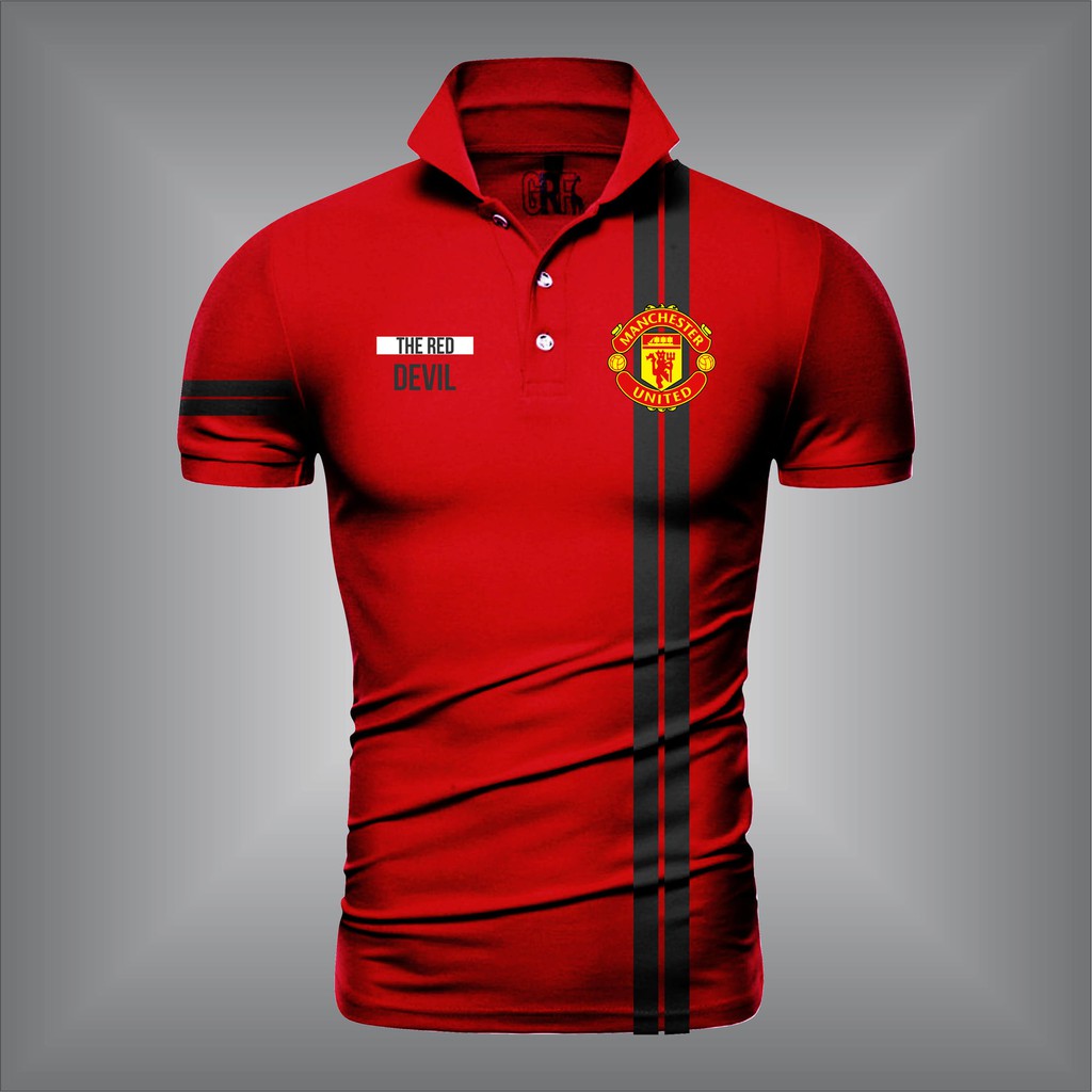 Mu Club Football Polo Shirt Beautiful Design | Shopee Singapore