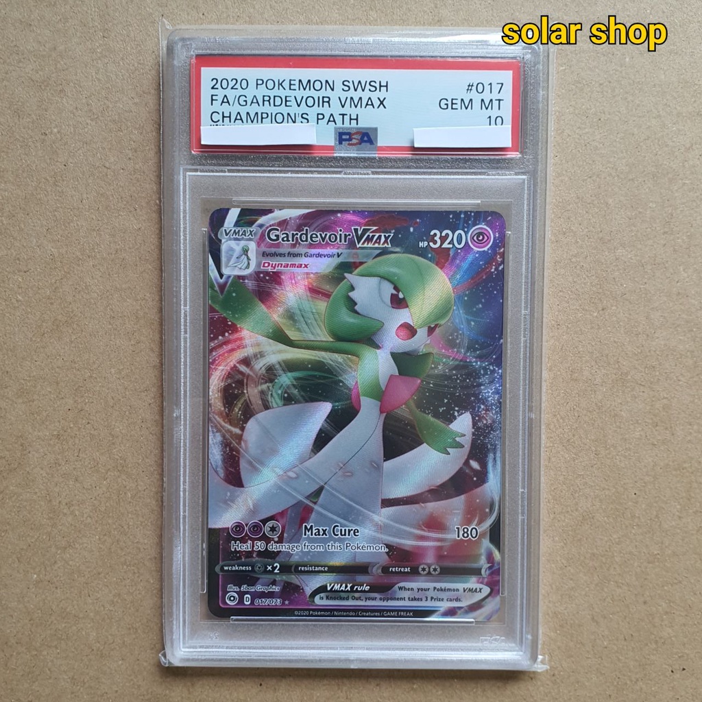 Pokemon TCG Champion's Path Gardevoir VMAX PSA 10 Slab Graded Card ...