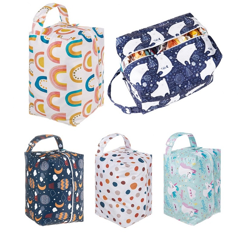 Waterproof Diaper Bag Wet Bag Foldable Tote Bag for Mommy Large ...