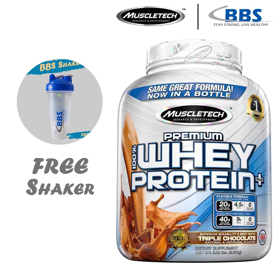 Muscletech Premium 100% Whey Protein Plus (5lbs) - 100% Whey Protein ...