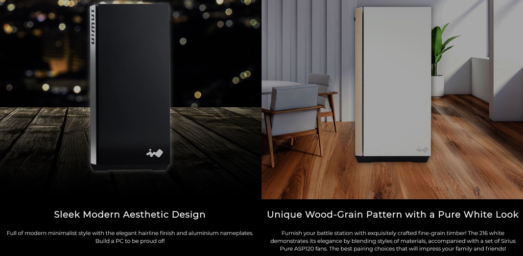 InWin C216 Mid Tower EATX Chassis (2 YEARS WARRANTY BY AVERTEK ...