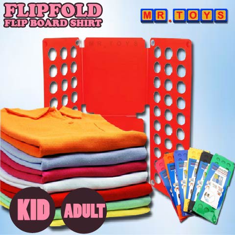 Folding Board Shirt Flip Fold Lazy DIY Fast Clothes Folder Organiser ...