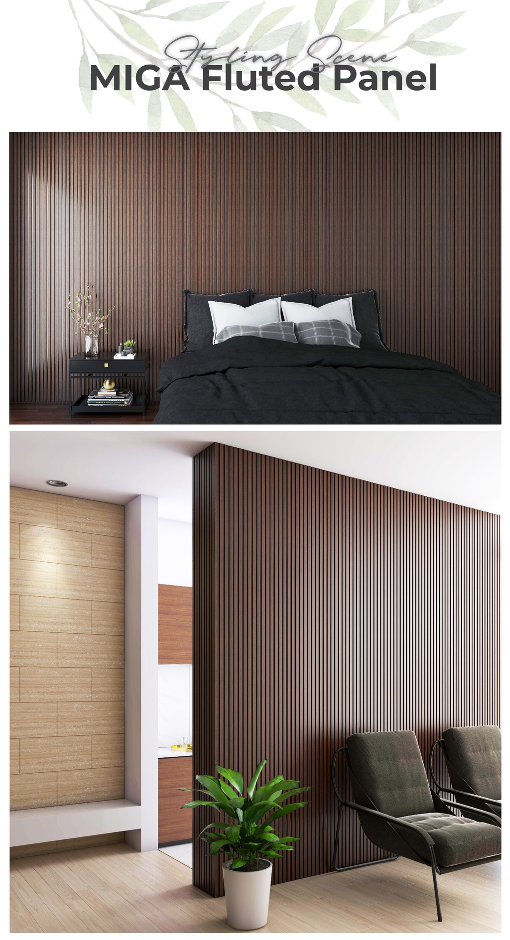 Dekorea Miga Korean Louver Wall Panel Decoration Fluted Panel | Shopee ...