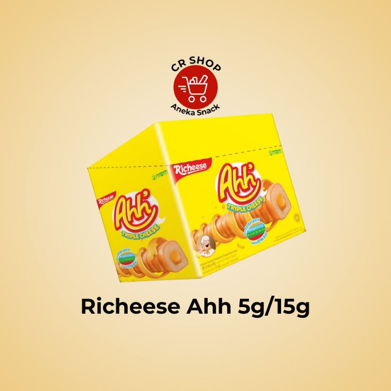 Richeese AHH Cheese Roll Biscuit @5g (1box=20pcs) | Shopee Singapore