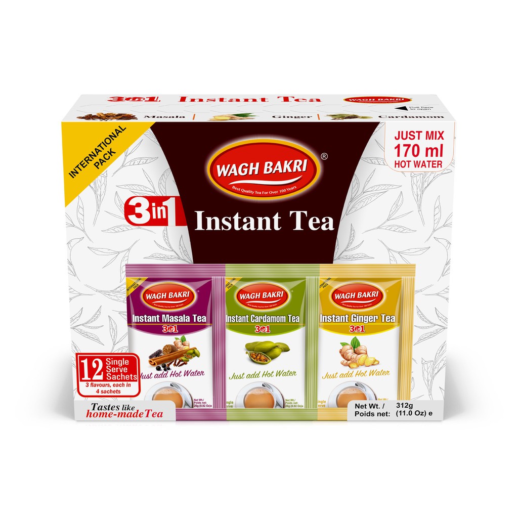 Wagh Bakri Instant Tea Combo Pack 3 In 1 Sachets | Shopee Singapore