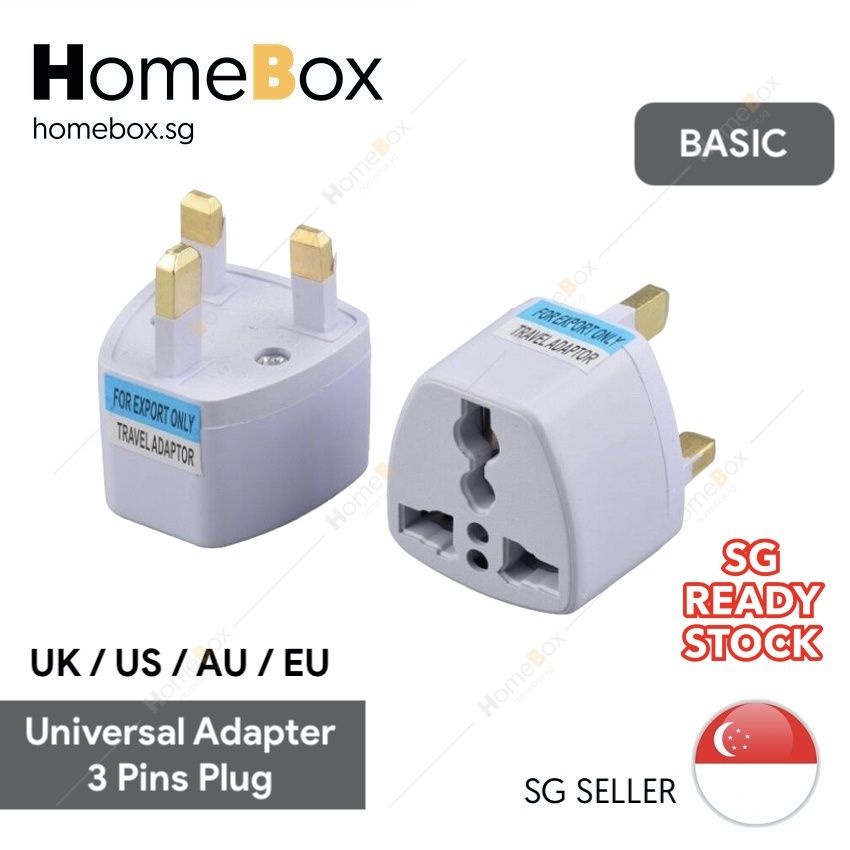 [Homebox] UK 3 Pin Plug Universal Adapter Travel Adapter, Universal ...