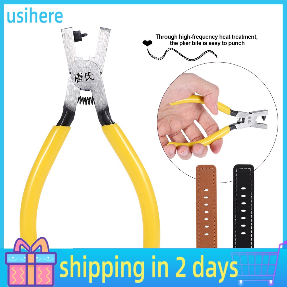 Carbon Steel Watch Puncher Belt Strap Hole Punching Plier Repairing ...