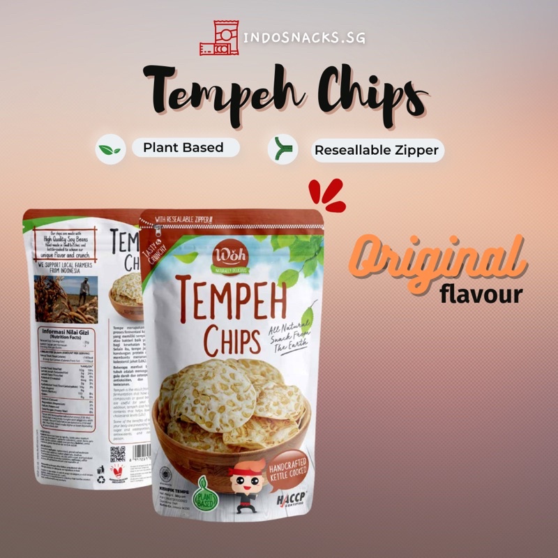 Tempeh Chips Original 50g HALAL | Shopee Singapore