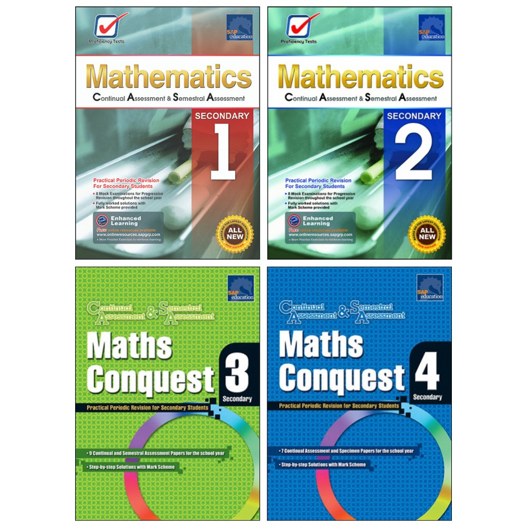 Proficiency Tests Mathematics CA & SA Secondary 1 - 4 | Revision ...