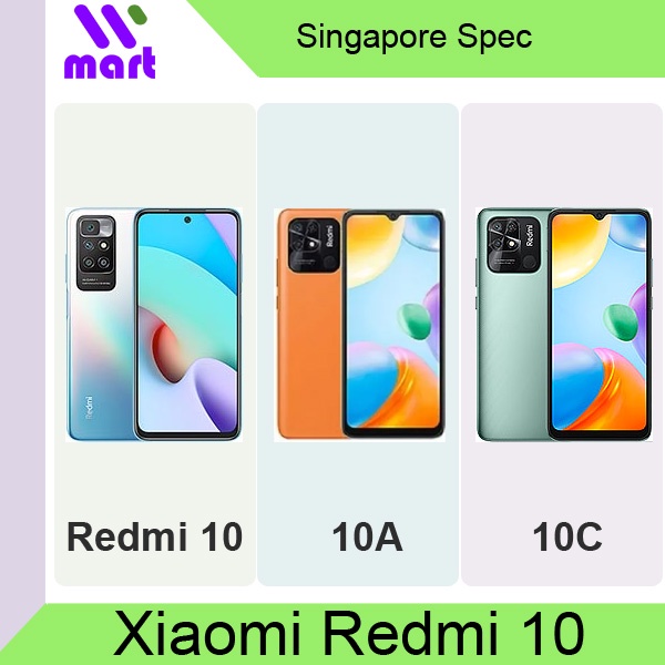 Xiaomi Redmi 10 / Redmi 10A / Redmi 10C Singapore Spec - 1 Year Xiaomi ...