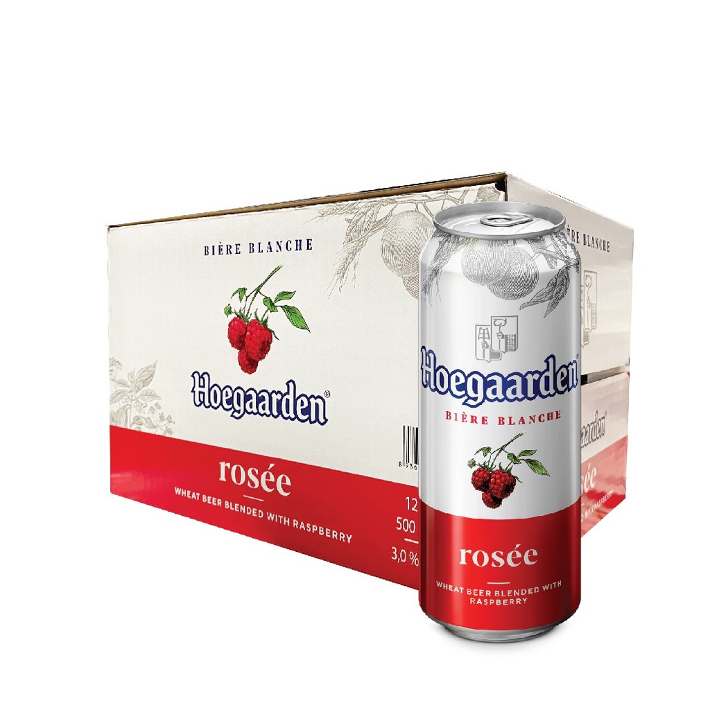 Hoegaarden Rosee Wheat Beer With Raspberry 500ml x 12 cans (BBD :Aug ...