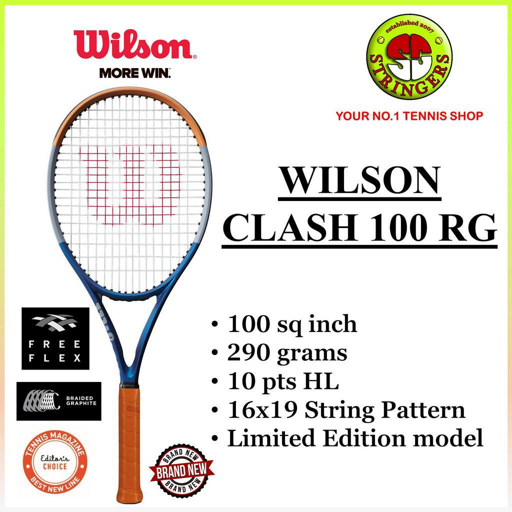 Wilson Clash 100 RG Limited Edition Tennis Racket | Shopee Singapore