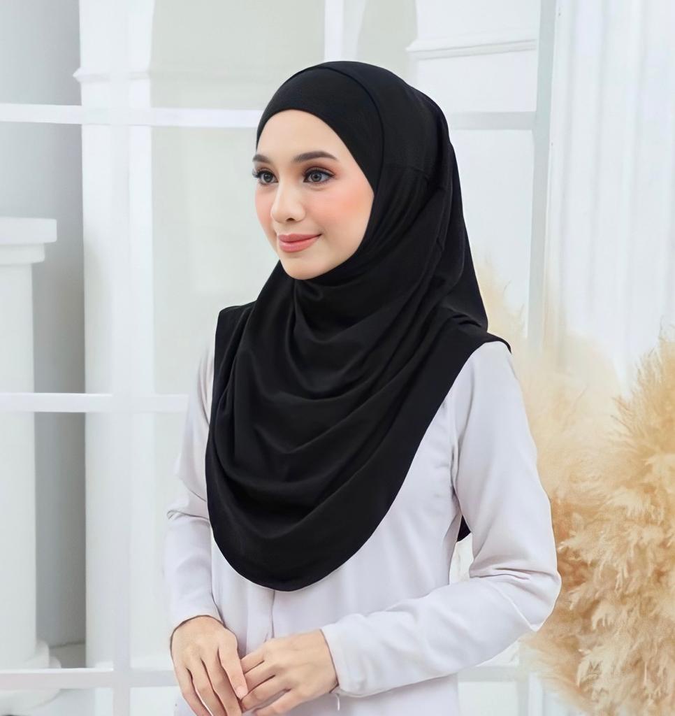 [SG SELLER] TUDUNG SARUNG SYRIA NEW MODERN EDITION JAHIT TEPI MOSSCREPE ...